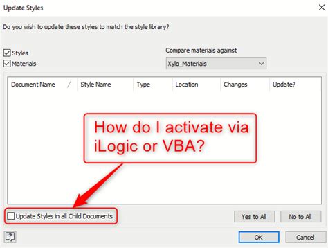 solved update all styles in ipt iam with vba autodesk community