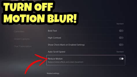 How To Turn Off Motion Blur On Ps4ps5 Settings Fast Tutorial Youtube
