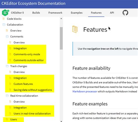 Collaboration Feature Docs Are Inconsistent Mixing Guides And Feature Overview · Issue 9552
