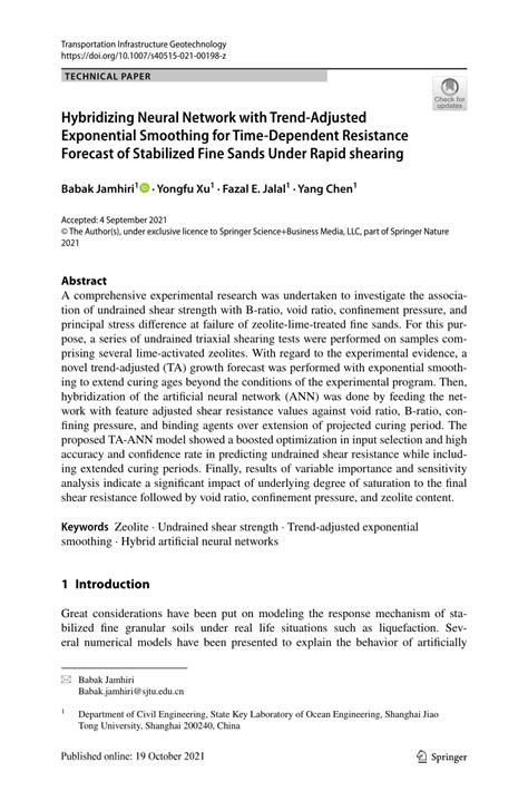 Pdf Hybridizing Neural Network With Trend Adjusted Exponential Smoothing For Time Dependent