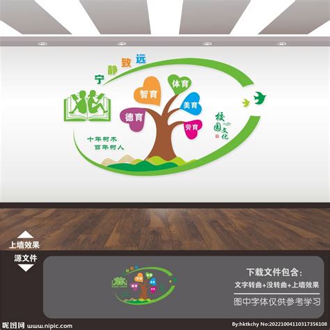 校园文化长廊励志展板标语文化墙设计图 展板模板 广告设计 设计图库 昵图网nipic