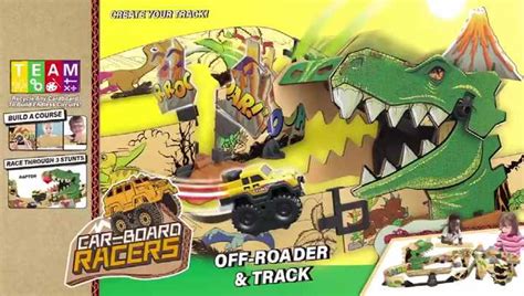 Diy Stem 디자인 빌드 및 자신 만의 판지 가장자리 라이더 스턴트 자동차 비행 트랙 세트 경주 장난감 만들기