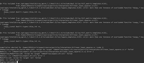 issues compiling aspect on tacc aspect computational infrastructure for geodynamics
