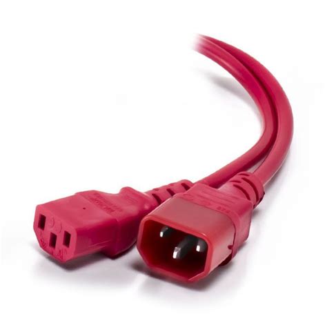 Alogic M IEC C To IEC C Computer Power Extension Cord M F Red MF C C RD Mwave