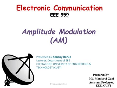 Modulation And Demodulation Lecture Notes Analog Communication Docsity