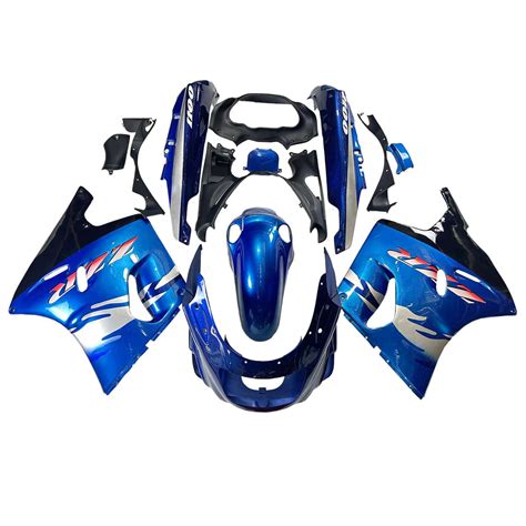 Amotopart 1993 2003 Zzr1100 Kawasaki Gloss Blue Fairing Kit