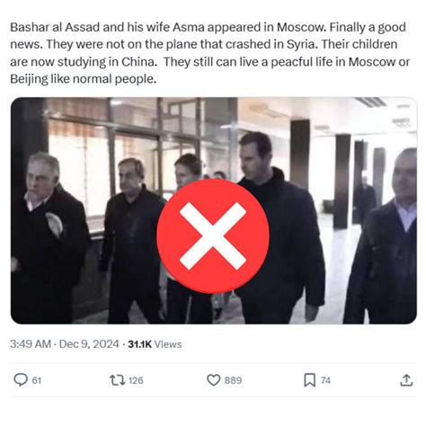 Fact Check Photos Falsely Claim To Show Bashar Al Assad And Wife In Moscow Euronews