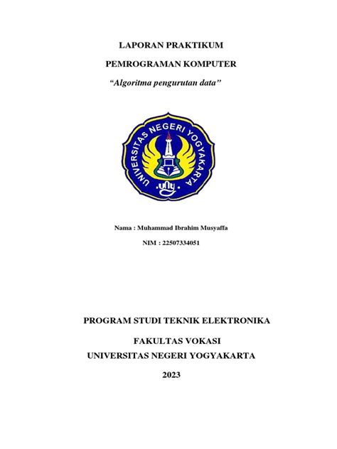 Algoritma Pengurutan Data Muhammad Ibrahim Musyaffa 2257334051 Pdf Algoritma Pengurutan Data Muhammad Ibrahim Musyaffa 2257334051 Pdf