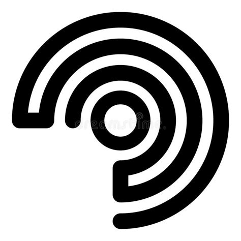 Symbool Voor Draadloos Draadloos Draadloos Signaal Internet Wifi Vormpictogram Vector