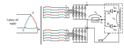 Circuit Configuration Of The Proposed 40 Pulse Passive Rectifier