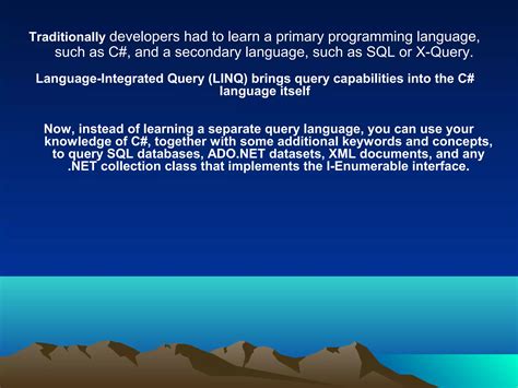 Linq Presentation By Vaidhesh Ppt