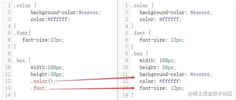 Less学习指南第三期【重要】 混合和继承less是一个css预处理器，它在 Css 的语法基础之上，引入了变量，m 掘金