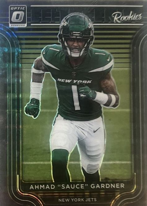 Sauce Gardner 2022 Optic Esr 20 The Elite Series Rookies Black