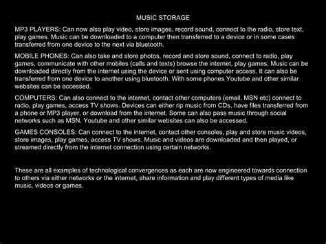 Technological Convergence Ppt