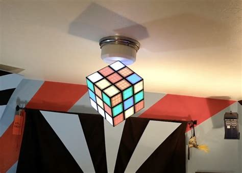 Arduino Controlled Rubiks Cube Chandelier Geeky Gadgets