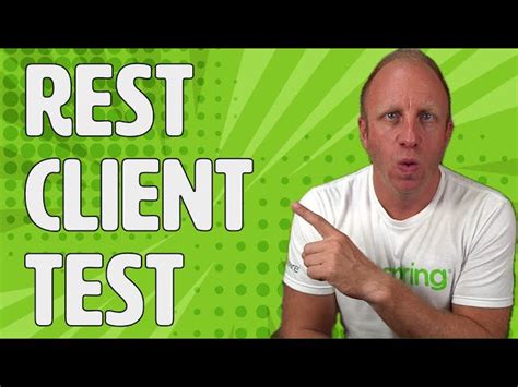 Free Video Spring Boot Rest Client Testing Calls With