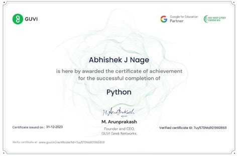 Abhishek Nage On Linkedin Guvi Python Pythonprogramming
