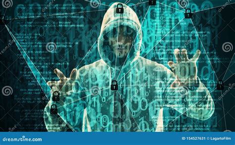 Cyber Crime Security Spy Man Sci Fi Concept Stock Image Image Of Algorithm Machine 154527631