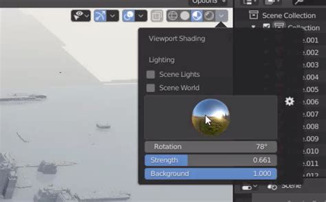 Blender Internal Render Engine View Point Shading Strength Slider
