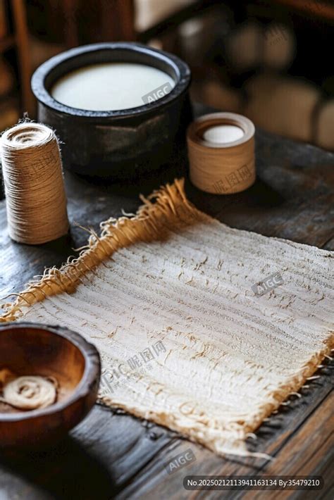 Ai创作图织席 麻编工艺 古法织布 古法手艺 麻丝编织 草木织染 古法染布 手工织麻布 古法手工 夏布作坊 古法工艺 古法纺织 手工竹纺漏