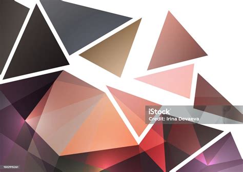 현대적인 스타일의 삼각형의 다각형 추상 배경 텍스트를 위한 장소입니다 배너 웹 사이트 브로셔 광고 포스터 등에 사용 벡터 가리기에 대한 스톡 벡터 아트 및 기타 이미지
