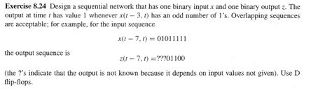 Solved Exercise 824 Design A Sequential Network That Has