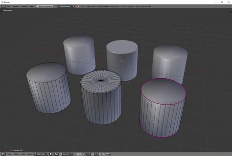 Modeling Adding Subsurface Modifier To Cylinder Not Smooth Blender