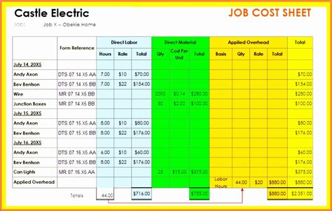 Project Accounting Template Excel Excel Templates