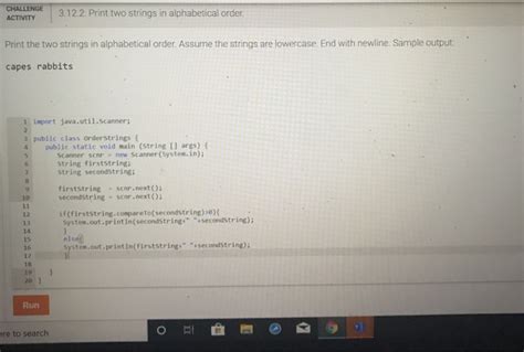 Solved Challenge Activity 3143 Using Indexof Print