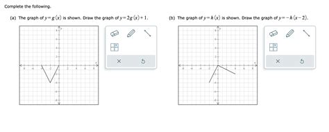 Solved A The Graph Of Y G X Is Shown Draw The Graph Of