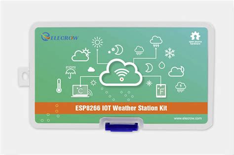 Elecrow Esp8266 Iot Weather Station Kit Dev Kits Drop