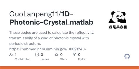 Github Guolanpeng111d Photonic Crystalmatlab These Codes Are Used To Calculate The