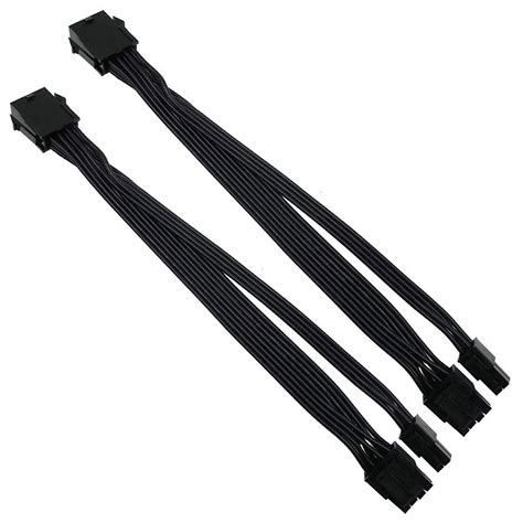 2x Cpu 8 Pin Female To Cpu 8 Pin Atx 4 Pin Male Power Supply Converter