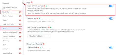 how to allow app installations from unknown sources