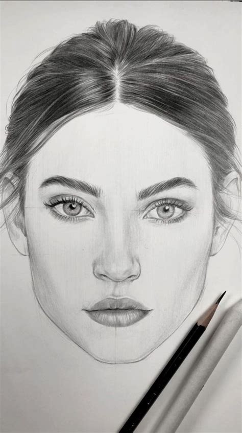 Pencil Sketch Of Woman Face Fameflex