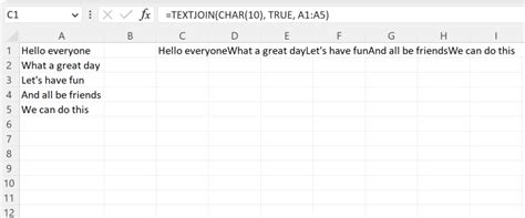 Excel How To Use TEXTJOIN Function With Line Break