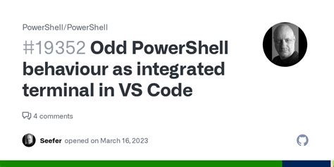 Odd Powershell Behaviour As Integrated Terminal In Vs Code · Issue