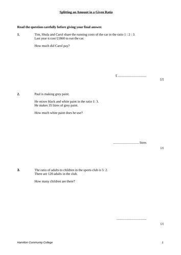 Ratio Gcse Worksheets By Mrbuckton4maths Uk Teaching Resources Tes