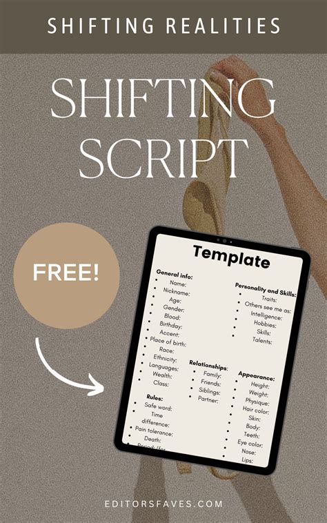 Best 12 Reality Shifting Script Template How To Script For Shifting Artofit