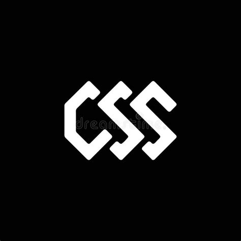 Css Letter Logo Design On Black Background Css Creative Initials