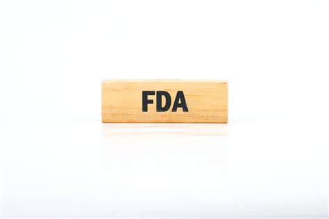Fda Food And Drug Administration From Wooden Alphabet Cubes Stock Image