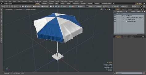 비치 파라솔 파란색과 흰색 3d 모델 39 3ds Blend C4d Fbx Max Ma Lxo Obj Free3d