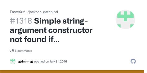 Simple String Argument Constructor Not Found If Constructorproperties And Getter Are Present