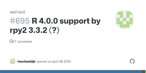 R 400 Support By Rpy2 332 · Issue 695 · Rpy2rpy2 · Github