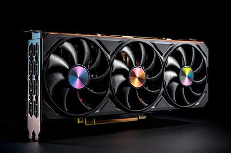 Premium AI Image Close Up Of GPU Graphic Card Unit For PC Computer Technology Created With