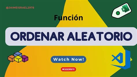 Funcion Ordenaraleatorio Explicación Exceltips Vba Excelavanzado Youtube