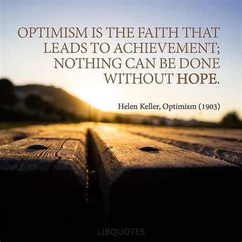 Helen Keller Quotes Optimism