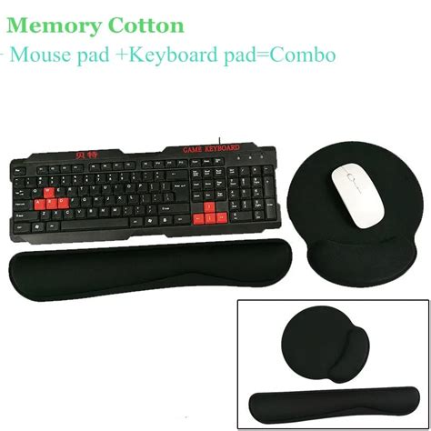 손목 받침대 패드 콤비 세트 마우스 키보드 인체 공학적 메모리 폼 케리보드 기계 게임 작업 노트북 Pc 마우스 패드 Aliexpress