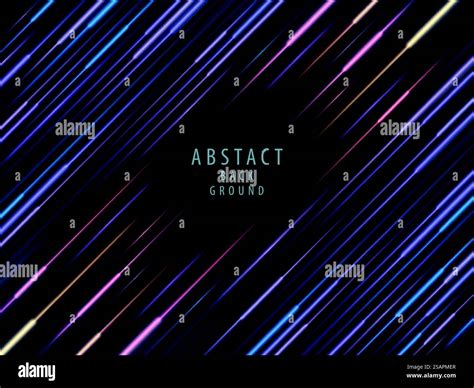 Abstract Futuristic Neon Light Background Colorful Neon Light Lines