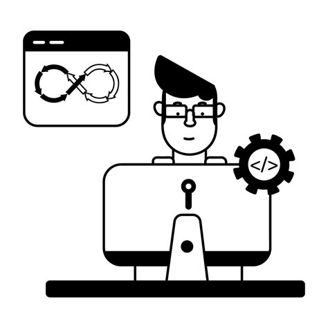 Trendy Devops Engineer Vector Art At Vecteezy